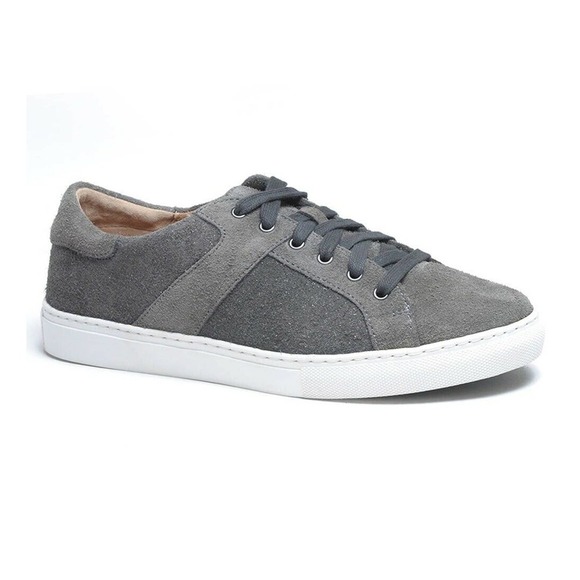 Trask | Shoes | Trask Sneaker Lindsey Grey Suede Metallic Leather Lace ...